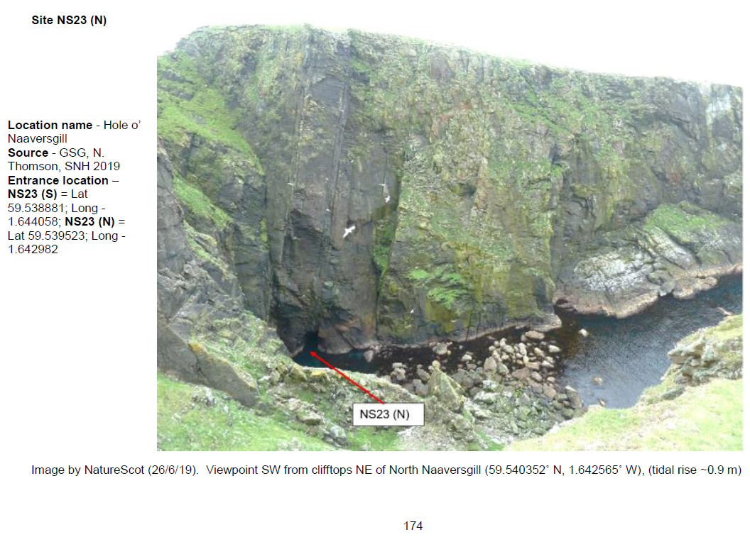 Hole o' Naaversgill (N2) - Scottish Cave and Mine Database Site Details